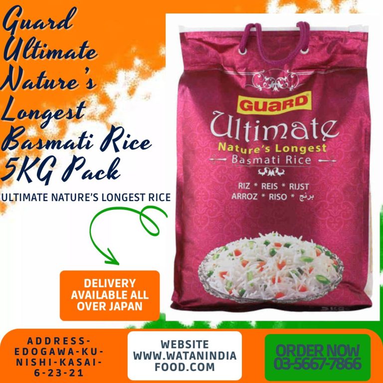 Guard Ultimate Nature Longest Basmati Rice 5KG Pack – Watan India Foods ...